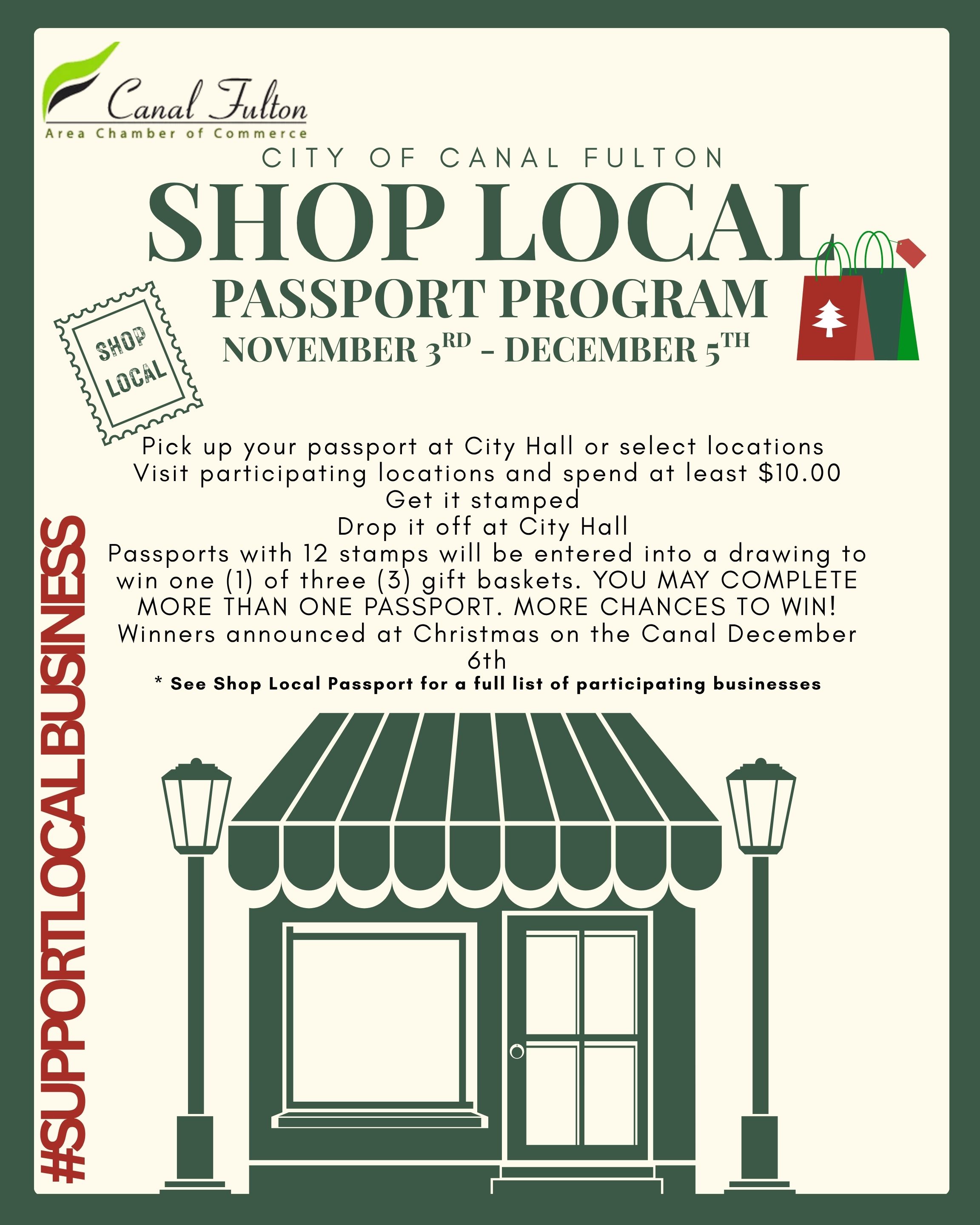 LAST DAY FOR SHOP LOCAL PASSPORT PROGRAM | Canal Fulton, Ohio